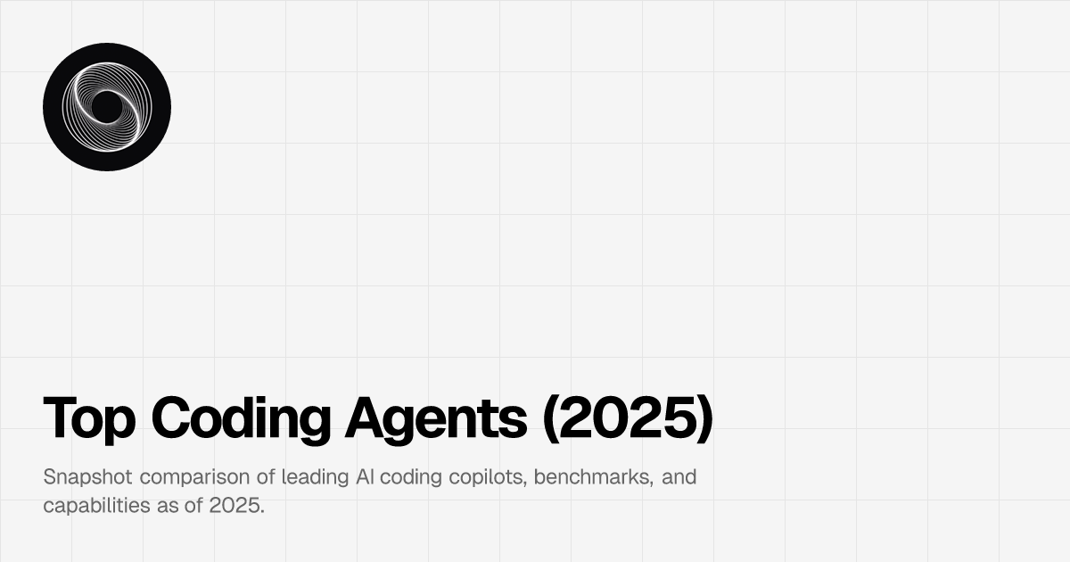 Top Coding Agents (2025) | Benched.ai