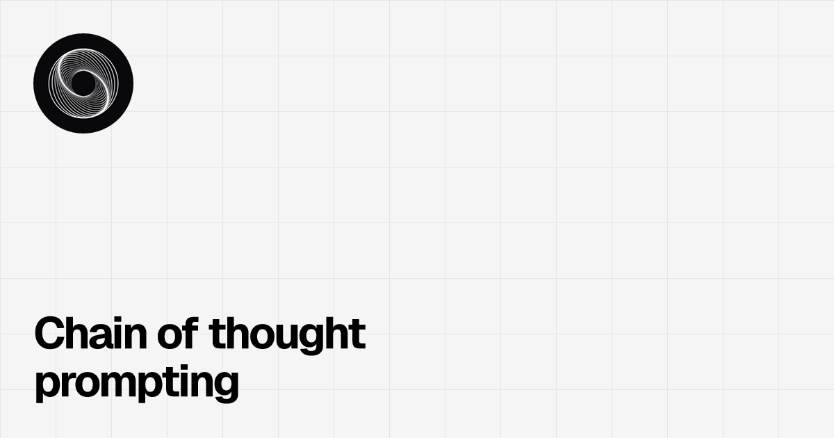 Chain of thought prompting | Benched.ai